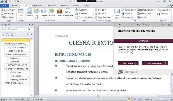 Course: Microsoft Word 2010 Course E-learning Basics, Intermediate ...